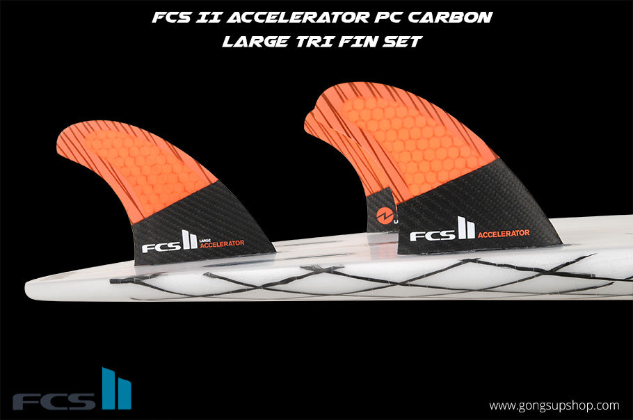 GEAR : FCS II Accelerator PC large tri fin set !!! – GONG Galaxy